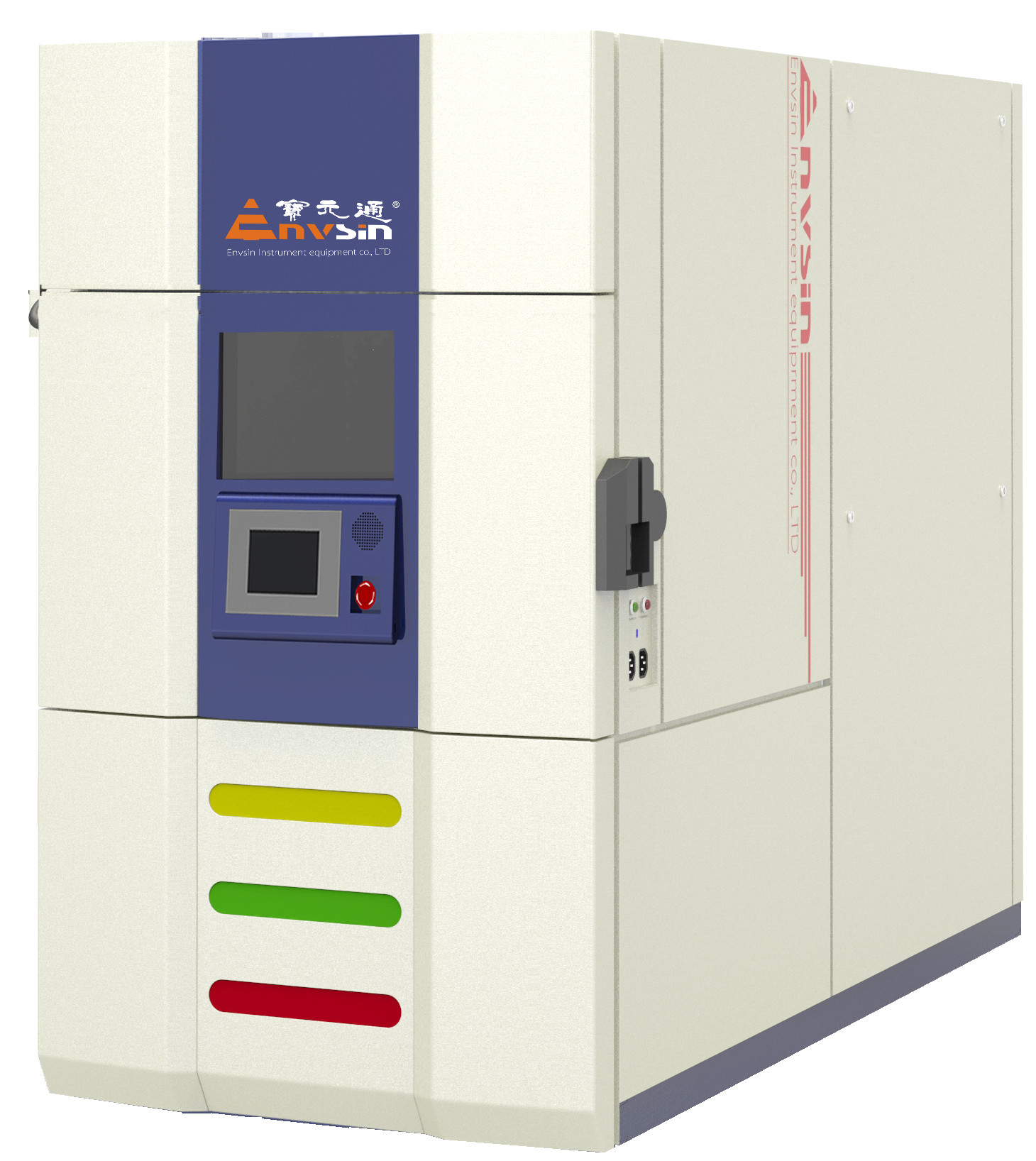 Liquid to liquid thermal shock test chamber